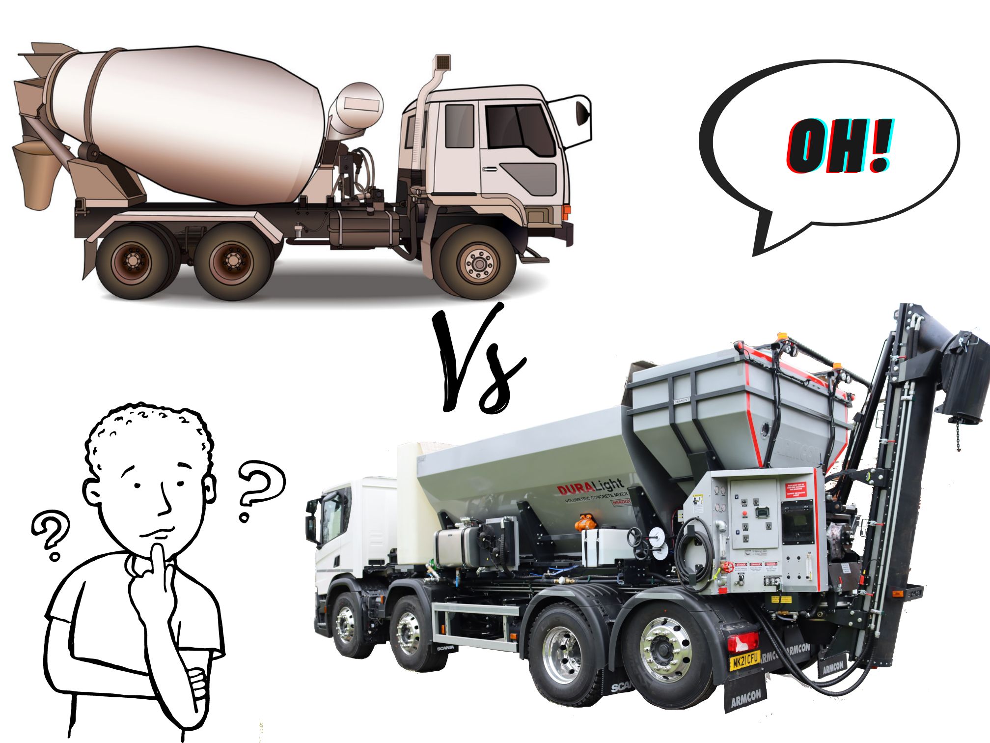 VOLUMETRIC VS DRUM CONCRETE MIXER - Armcon